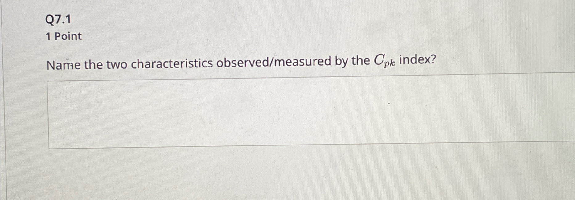 Solved Q7. 11 ﻿PointName the two characteristics | Chegg.com