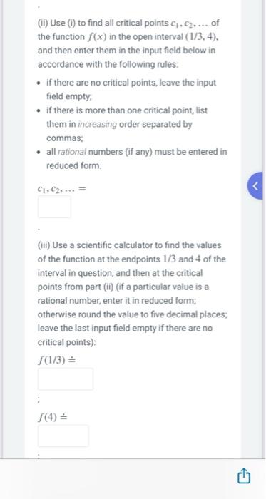 Solved (Min-Max Values of Differentiable Functions) Realize | Chegg.com