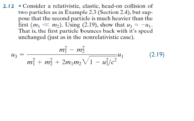 Solved Consider a relativistic, elastic, head-on collision | Chegg.com