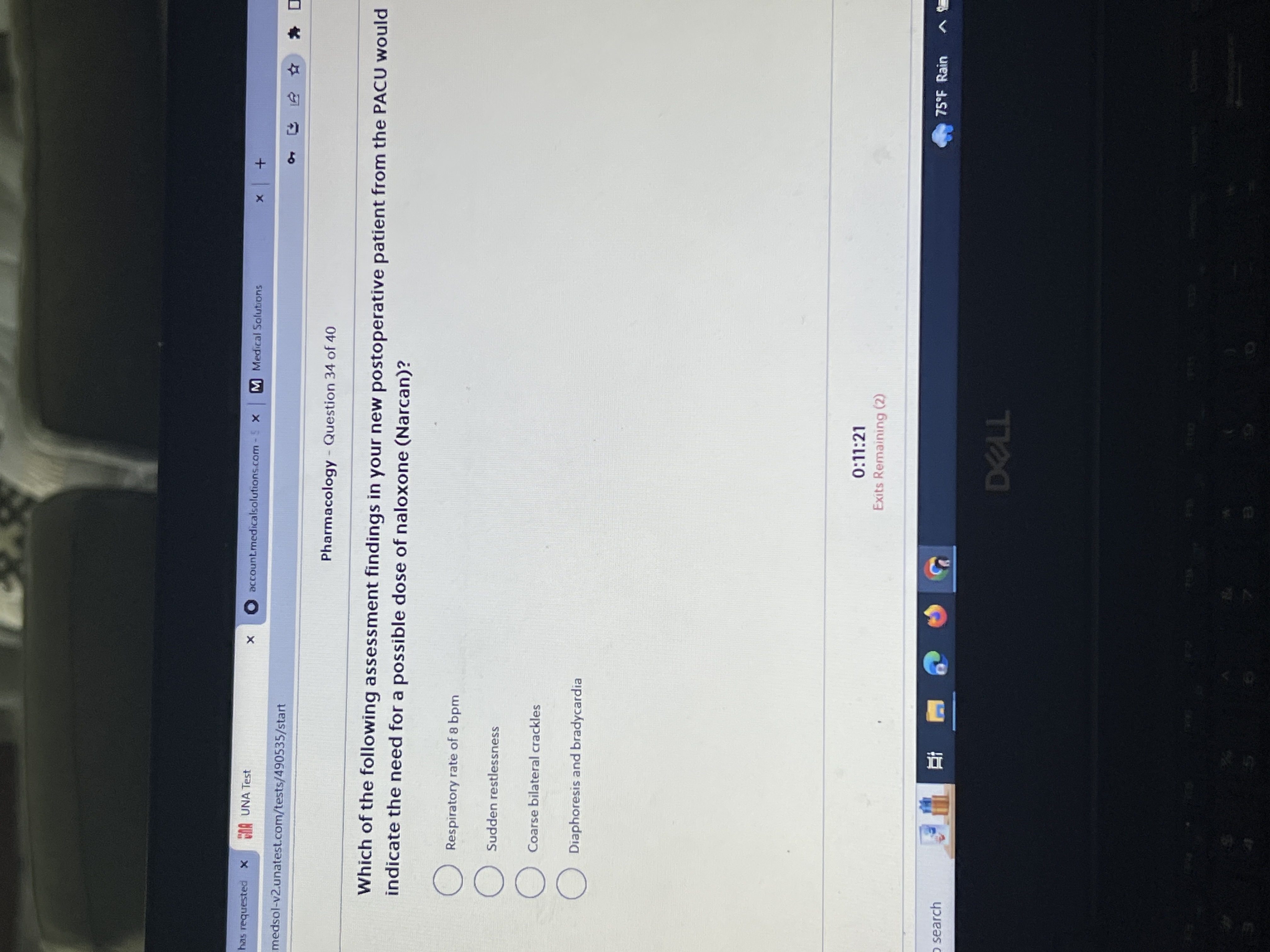 Solved Which of the following assessment findings in your | Chegg.com