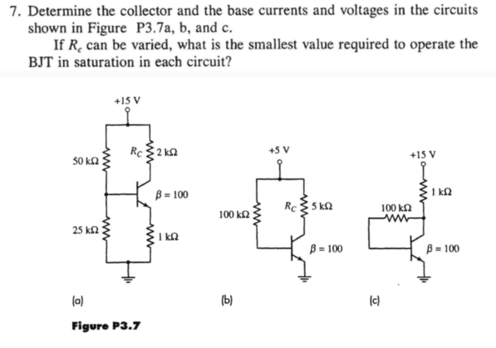 Solved Determine the collector and the base currents and | Chegg.com