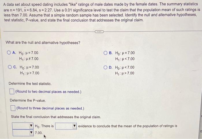 Solved fail to reject or reject H0- there is sufficient or | Chegg.com