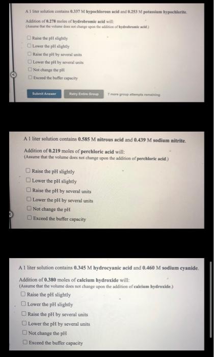 Solved 1 liter solution contains 0.397 M hypochlorous acid | Chegg.com