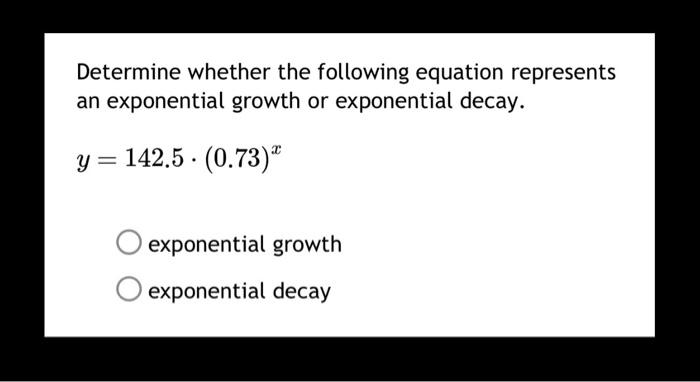 Solved Determine whether the following equation represents | Chegg.com