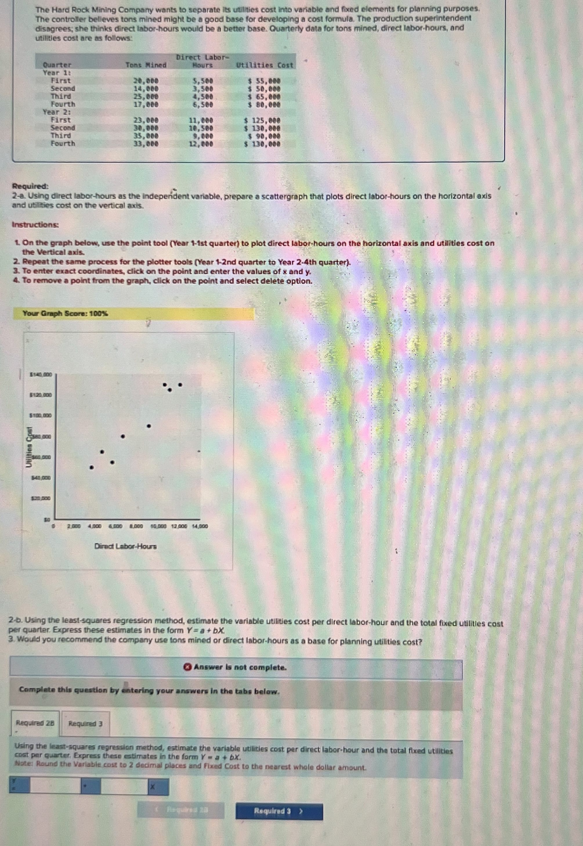 Solved The Hard Rock Mining Company wants to separate its | Chegg.com