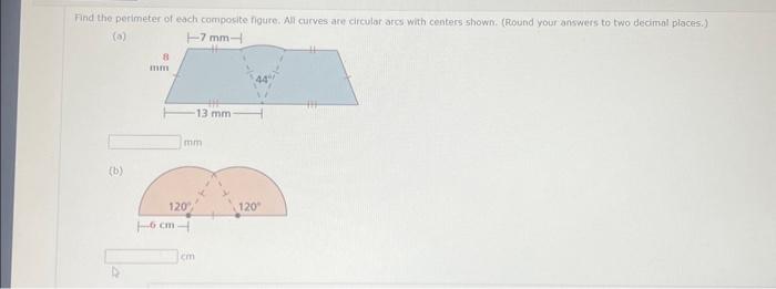 Solved Find the perimeter of each composite figure. All | Chegg.com