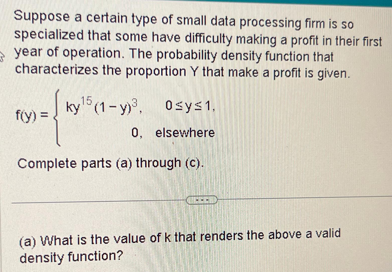 Solved Suppose a certain type of small data processing firm | Chegg.com