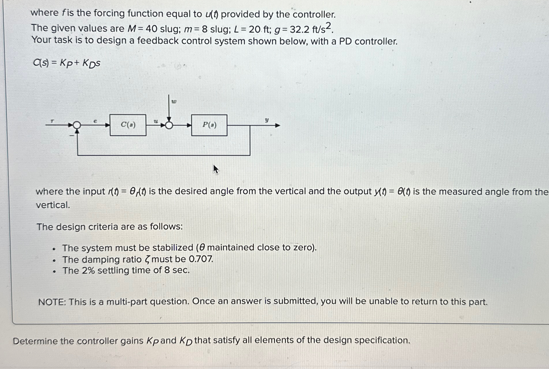 Solved The differential equation representing the system | Chegg.com