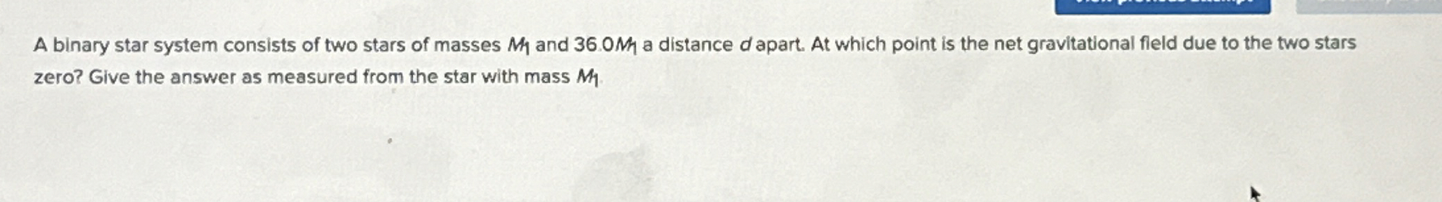 Solved A binary star system consists of two stars of masses | Chegg.com