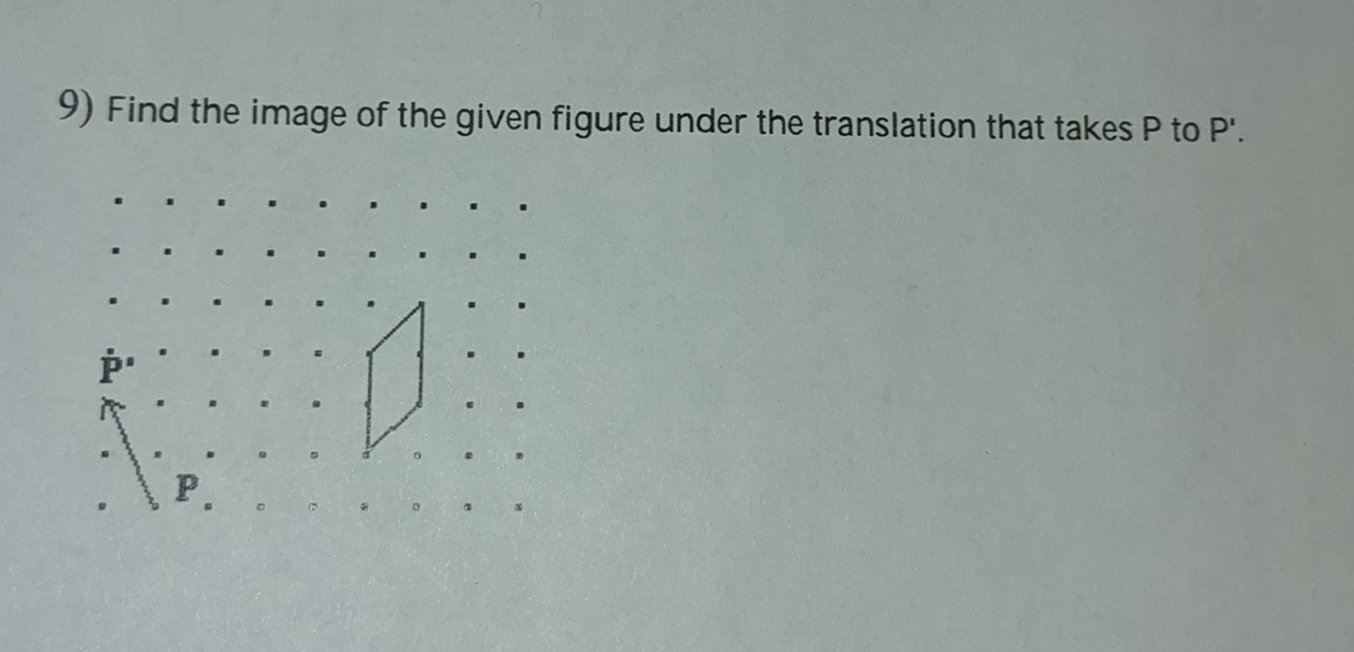Solved Find the image of the given figure under the | Chegg.com