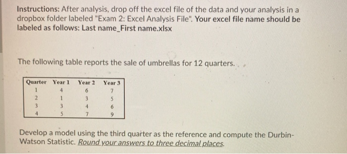 Solved Instructions: After analysis, drop off the excel file | Chegg.com
