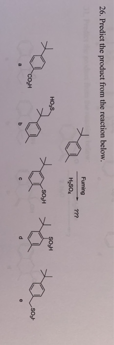 Solved 26. Predict the product from the reaction below. | Chegg.com