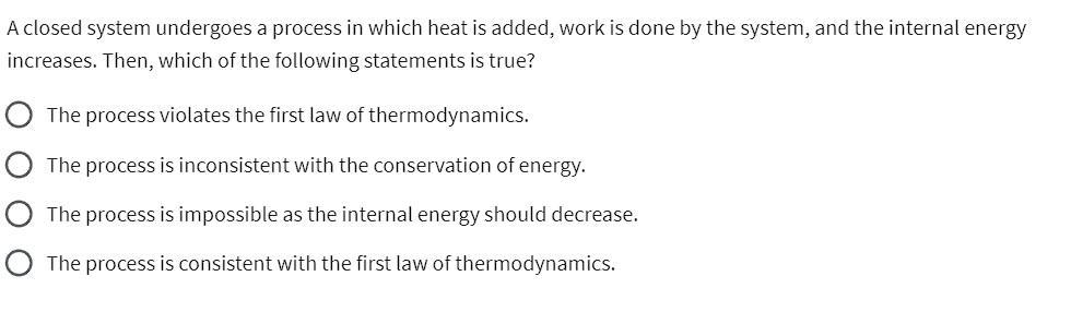 Solved A closed system undergoes a process in which heat is | Chegg.com