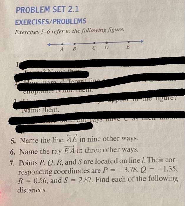 Solved PROBLEM SET 2.1 EXERCISES/PROBLEMS Exercises 1-6 | Chegg.com
