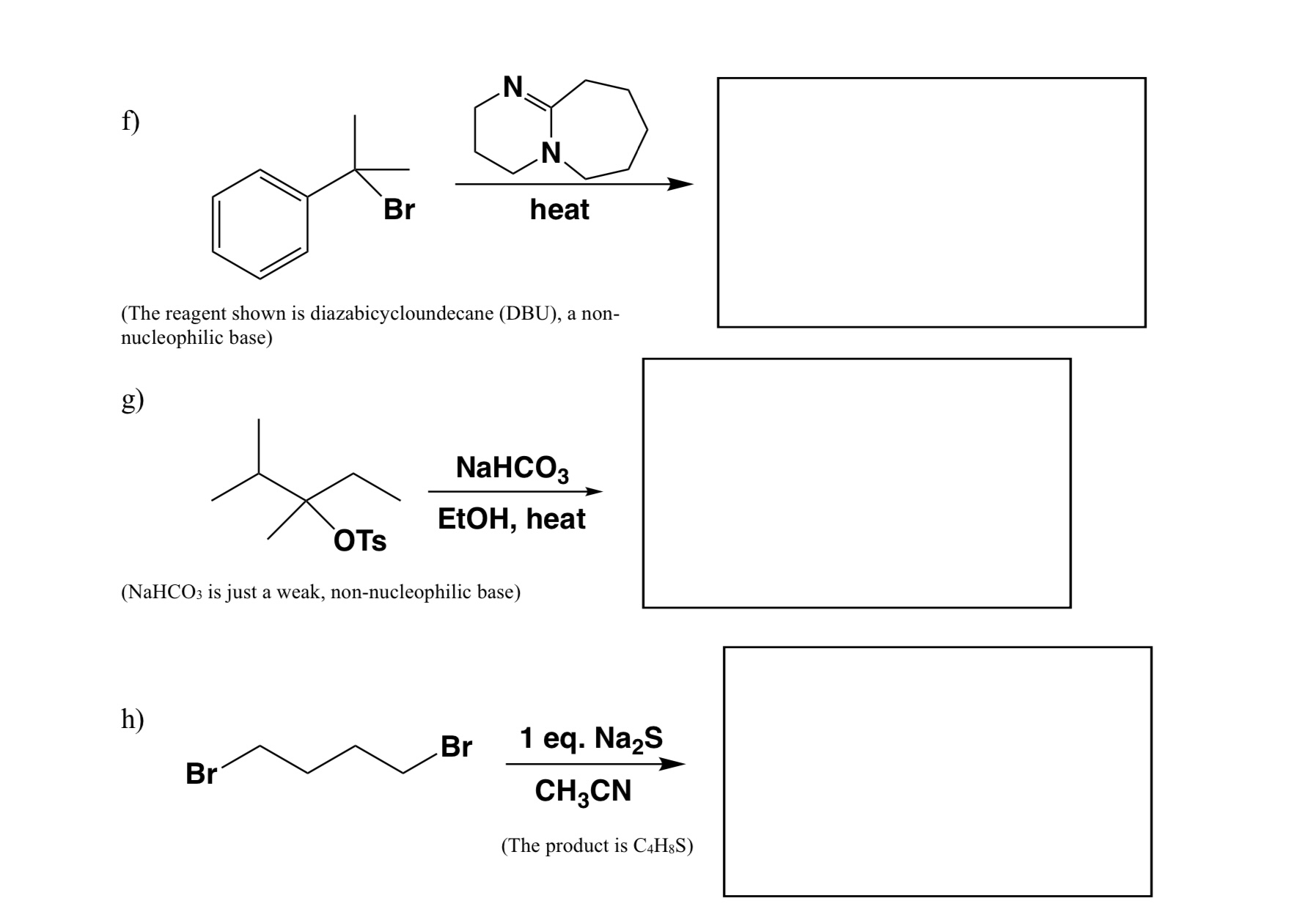Provide the major organic product from each reaction. | Chegg.com