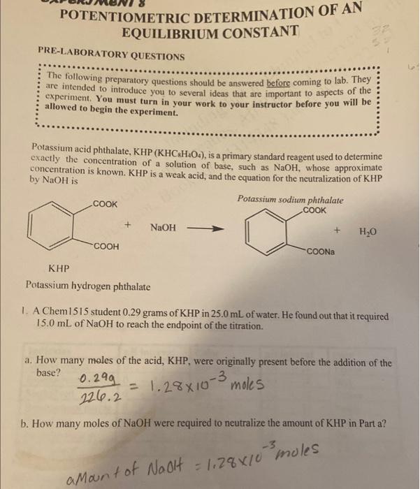 Solved The following preparatory questions should be | Chegg.com