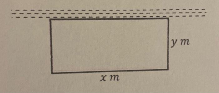 Solved The figure represents a rectangular pen. The fencing | Chegg.com