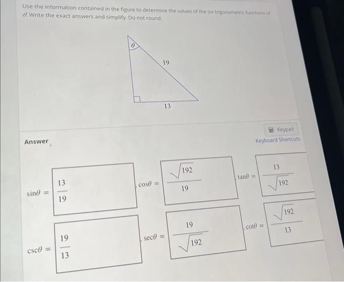 Solved Use the information contained in the figure to | Chegg.com