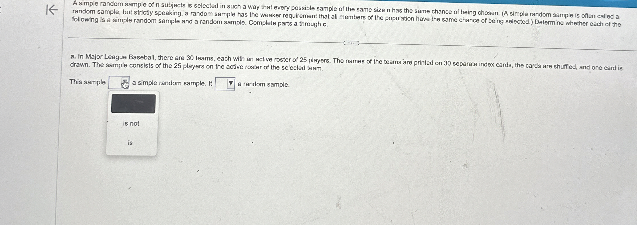 A simple random sample of n ﻿subjects is selected in | Chegg.com