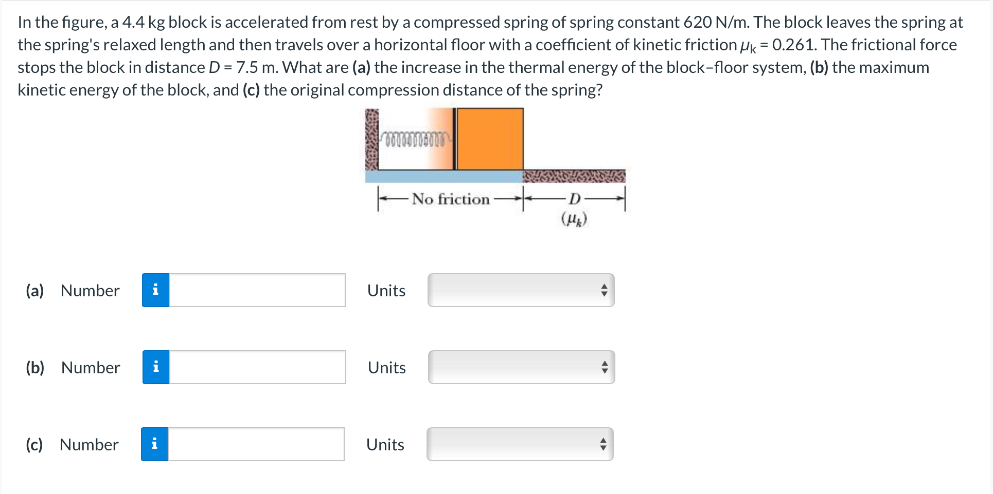 Solved In the figure, a 4.4kg ﻿block is accelerated from | Chegg.com