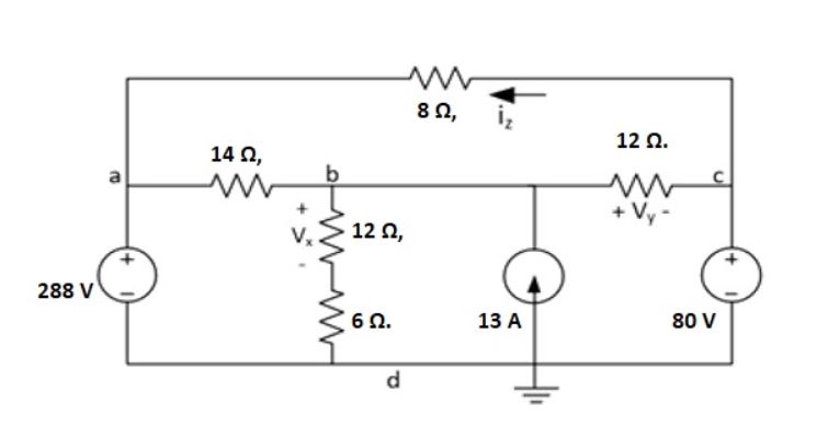 Solved Solve the circuit in the figure using the node | Chegg.com