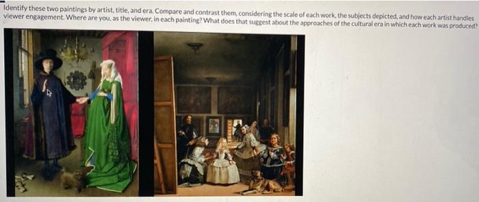 Solved Identify these two paintings by artist, title, and | Chegg.com