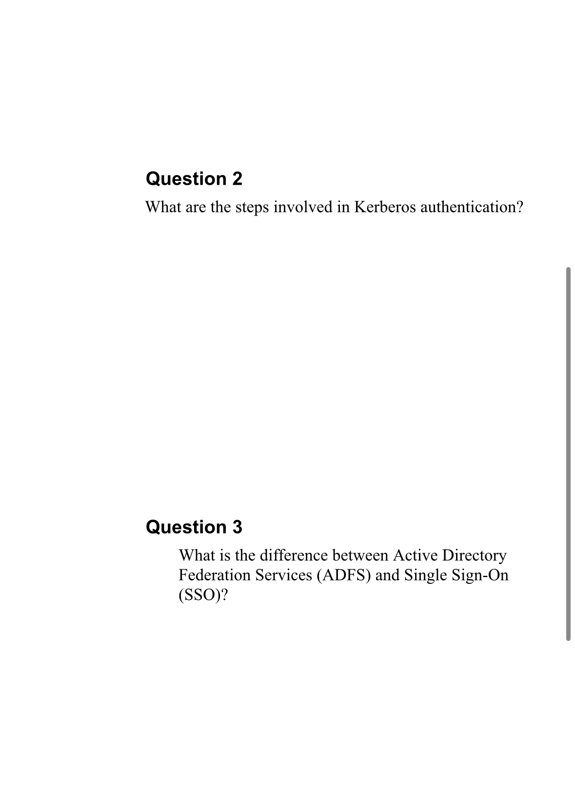 Solved Question 2What are the steps involved in Kerberos | Chegg.com