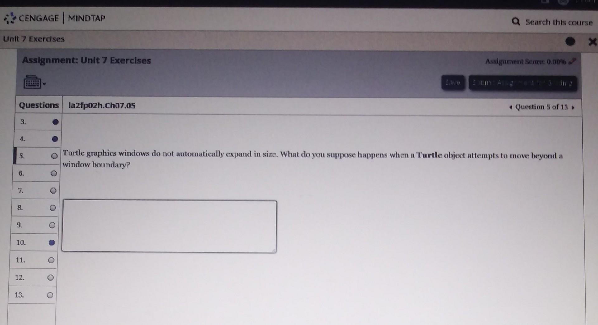 Solved Assignment: Unit 7 Exercises Assignment Sickice: 0.00 | Chegg.com