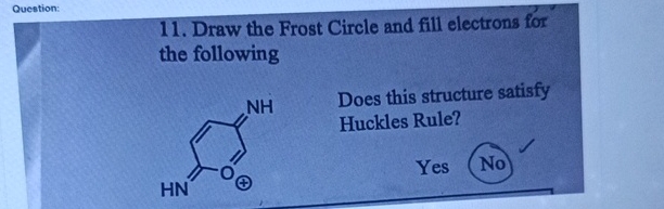 Solved Question:11. ﻿Draw the Frost Circle and fill | Chegg.com
