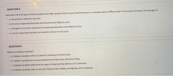 Solved QUESTION 5 How does the Hull-Spence theory explain | Chegg.com