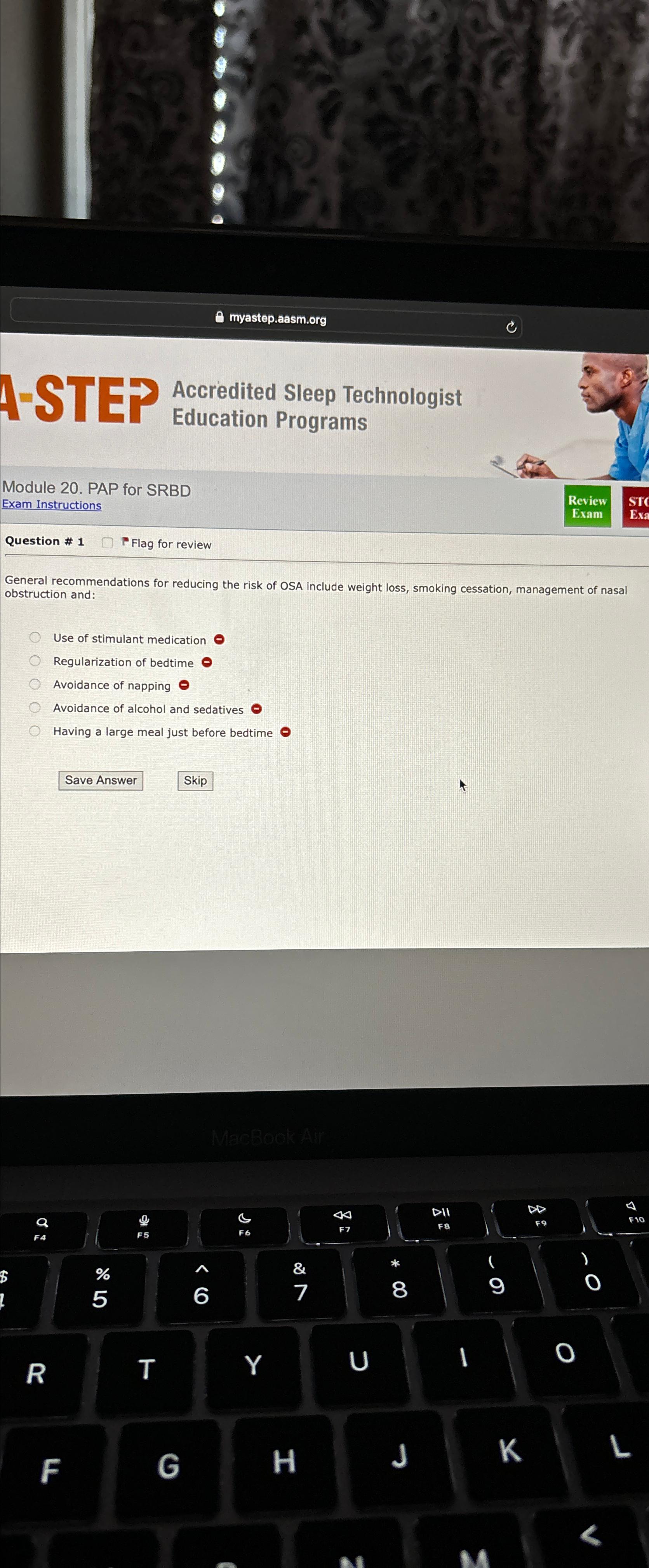Solved Accredited Sleep Technologist Education | Chegg.com