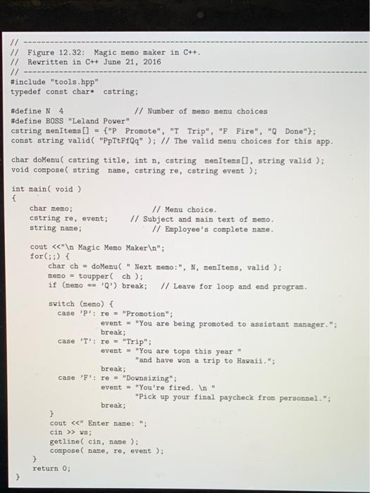 fix the program and get it to run correctly in | Chegg.com