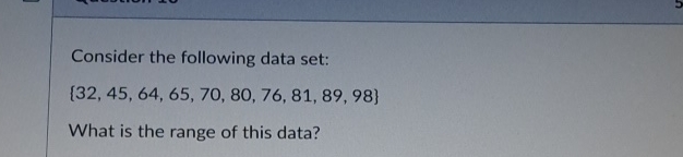Solved Consider the following data | Chegg.com