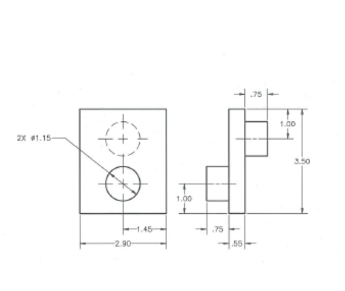 Draw Isometric Solid on autocad. Dimension | Chegg.com