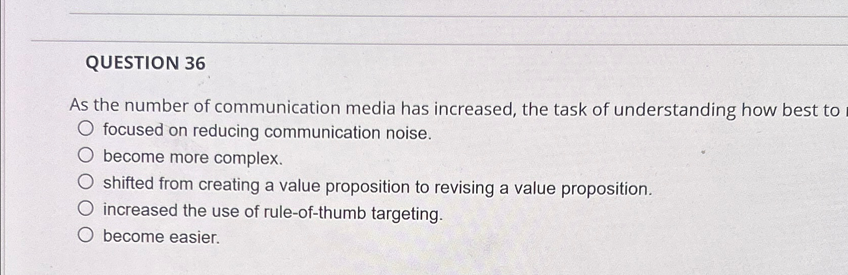 Solved QUESTION 36As the number of communication media has | Chegg.com