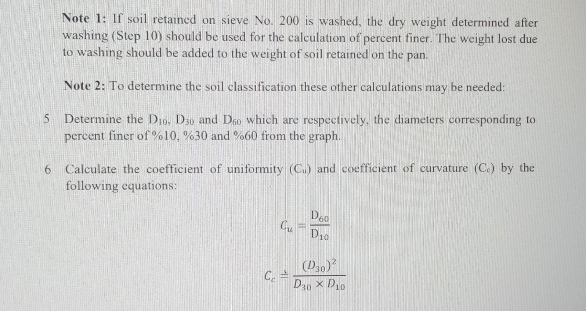 Solved Total mass of dry sample (Wdd):1000 g1 The first step | Chegg.com