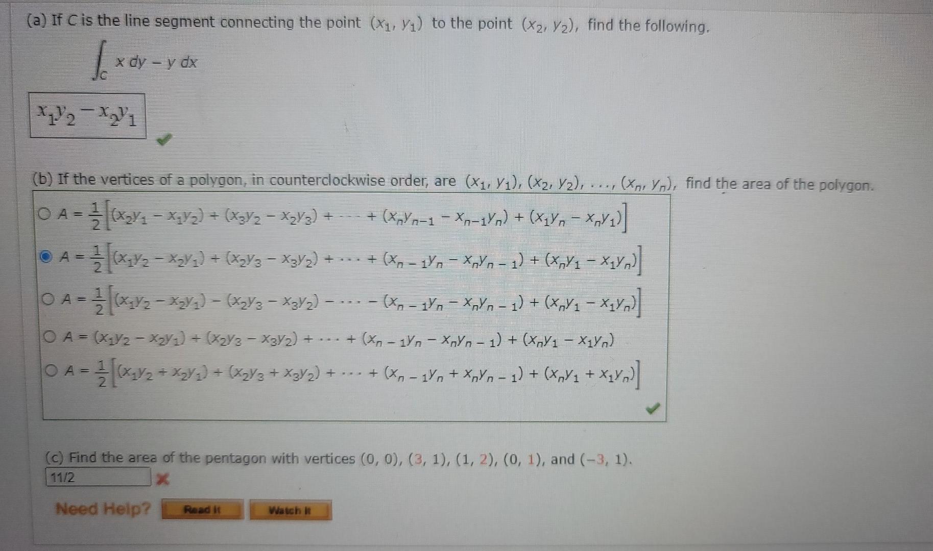 Solved (a) If C is the line segment connecting the point | Chegg.com
