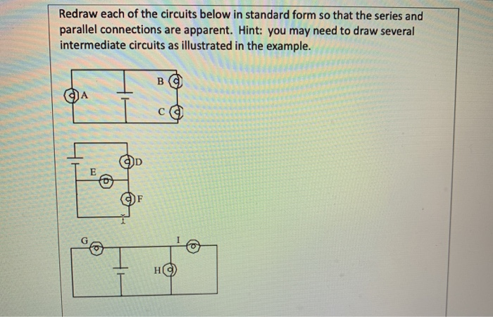 Solved Redraw each of the circuits below in standard form so | Chegg.com