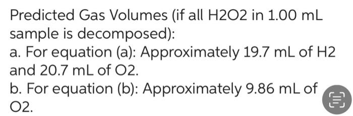 Solved The equations are H2O2(aq) -> H2(g) + O2(g)and | Chegg.com