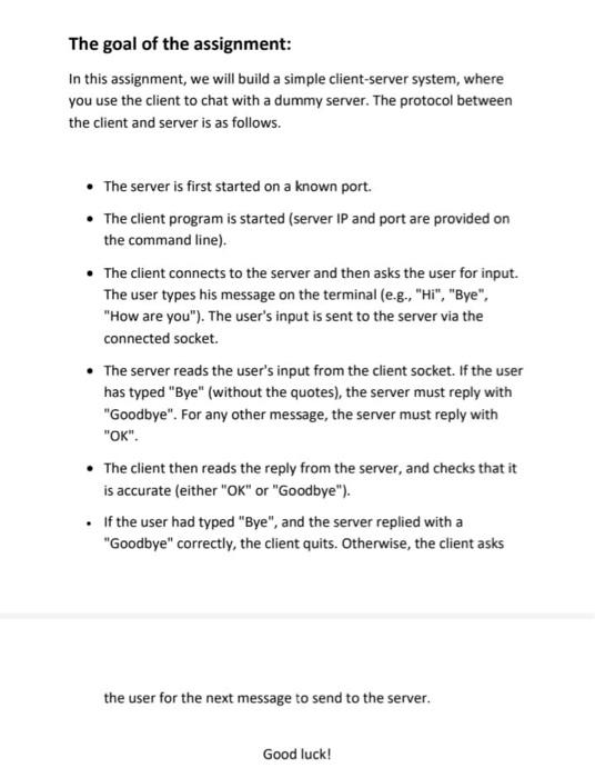 Solved The goal of the assignment: In this assignment, we | Chegg.com