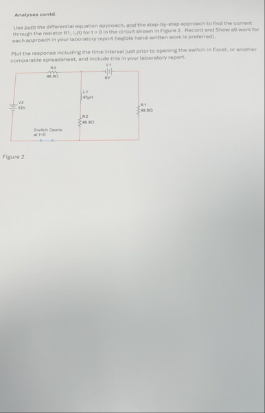 Analyses contd.Use both the differential equation | Chegg.com