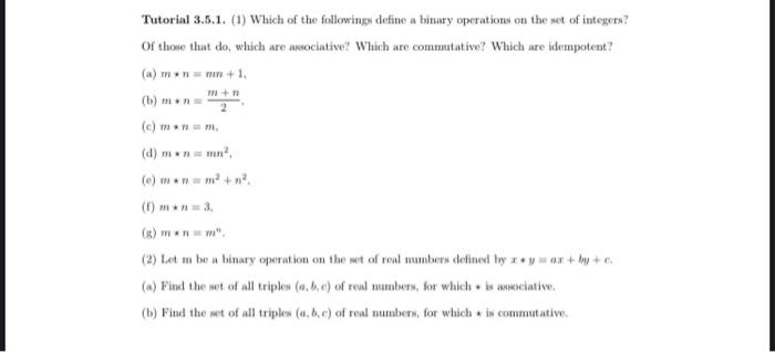 Solved Tutorial 351 1 Which Of The Followings Define A 6509