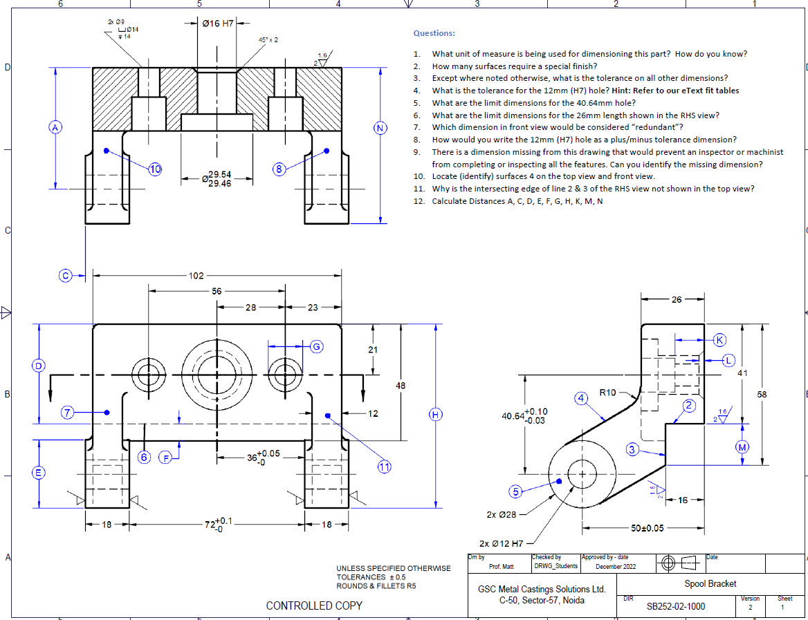 Solved There is a dimension missing from this drawing that | Chegg.com