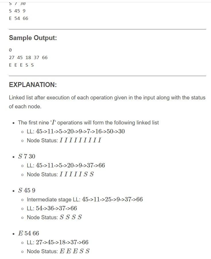 Solved Shrink and Expand Linked List Problem Code: Implement | Chegg.com
