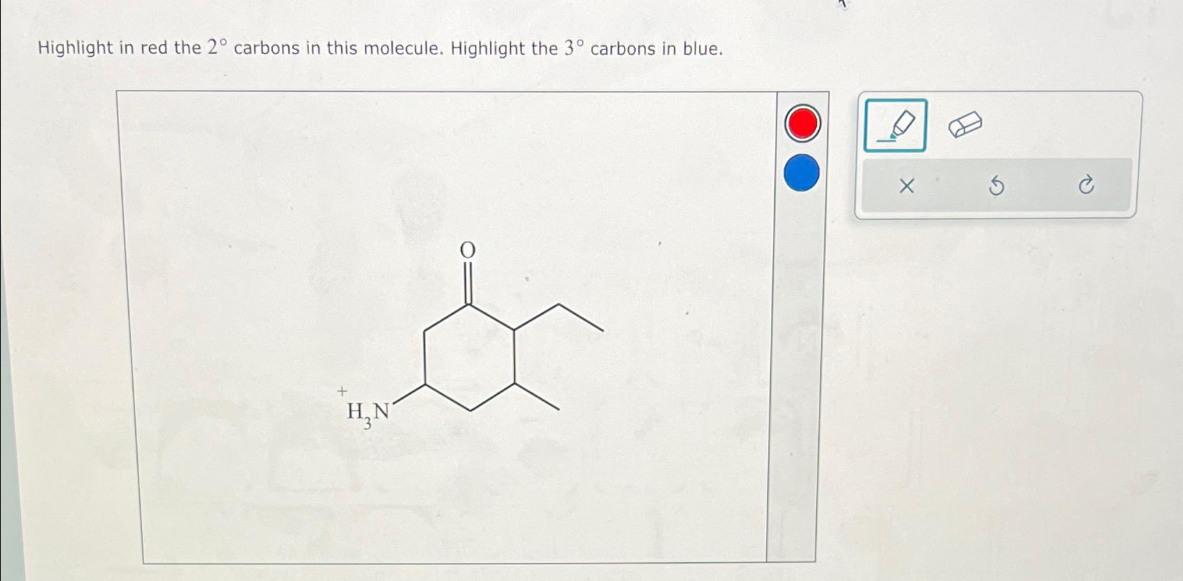 Solved Highlight In Red The 2° ﻿carbons In This Molecule