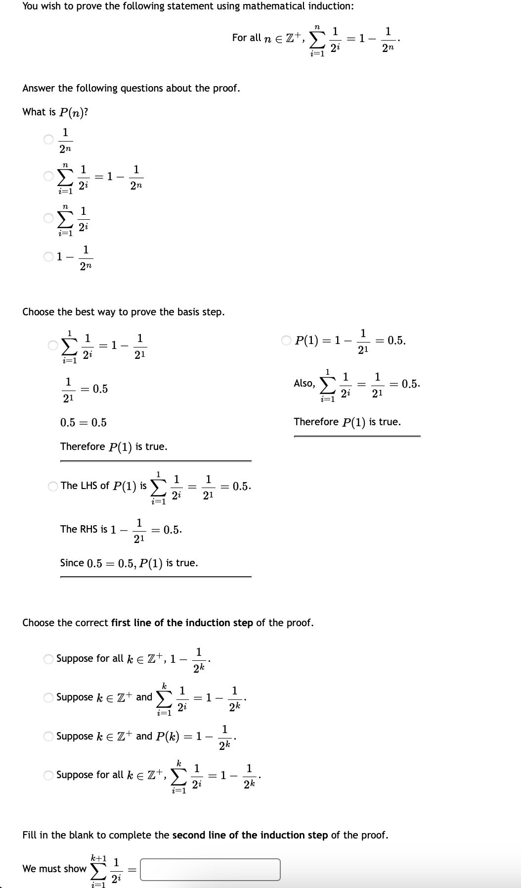 Solved You wish to prove the following statement using | Chegg.com