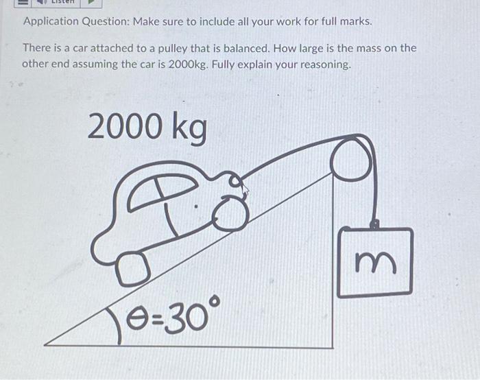 Solved Application Question: Make sure to include all your | Chegg.com
