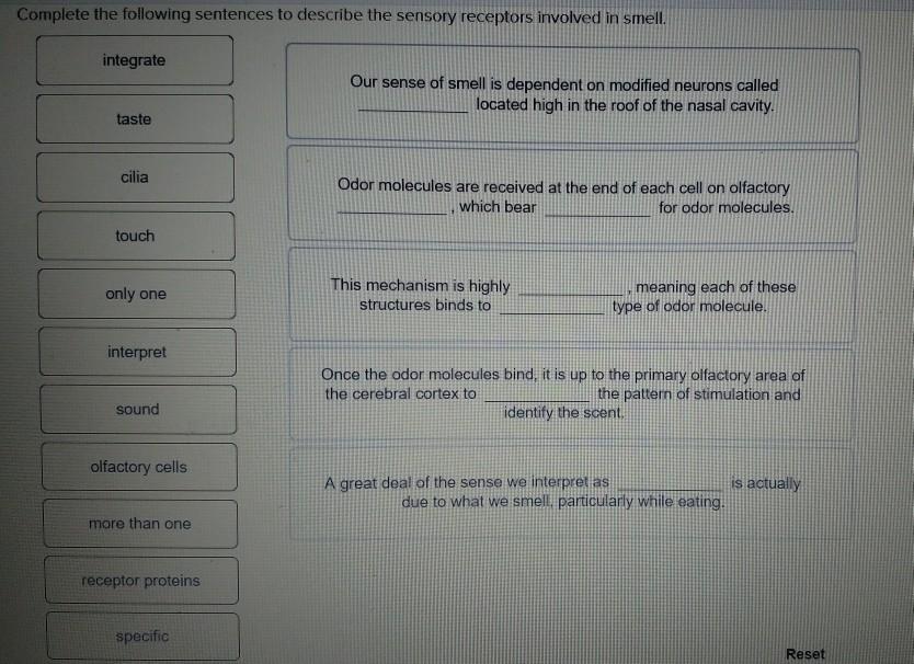 Solved Complete the following sentences to describe the | Chegg.com