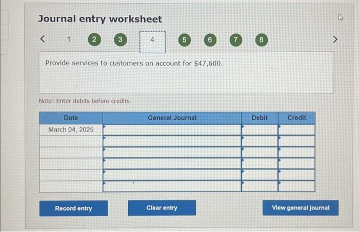 Solved Journal entry worksheet 1 5 6 7 8 Estimate that 40% | Chegg.com
