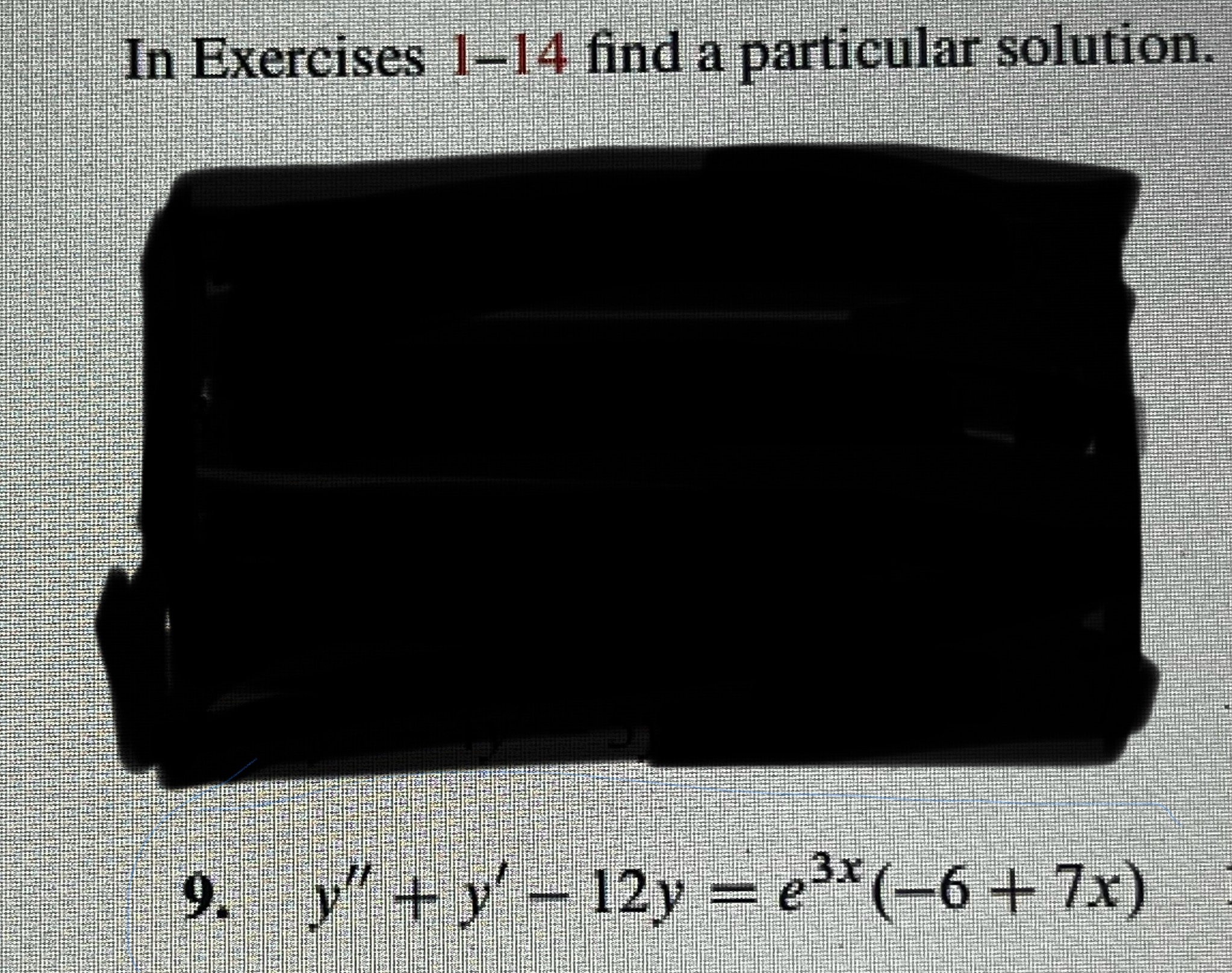 Solved In Exercises 1-14 ﻿find a particular | Chegg.com